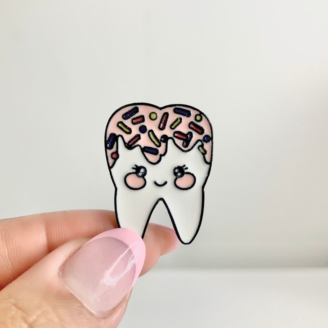 Sweet Tooth | Enamel Lapel Pin | Badge Pin - Etsy