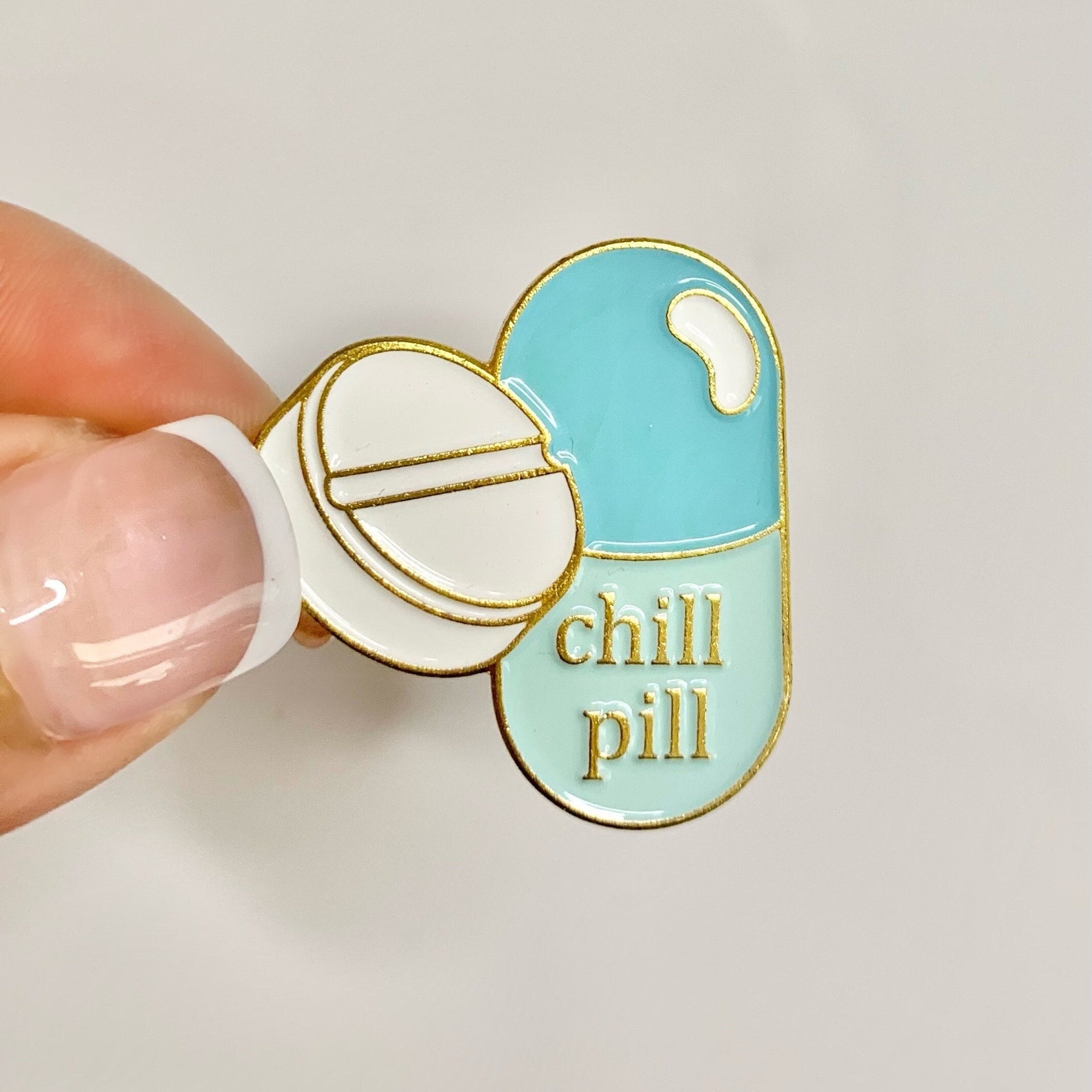 Chill Pill | Enamel Lapel Pin | Badge Pin - Etsy