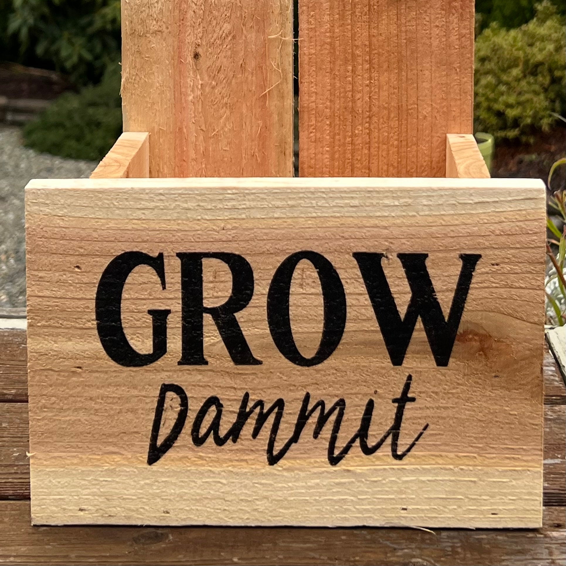 Grow Dammit Sign Download Includes Cricut, Cameo Silhouette SVG Cut ...
