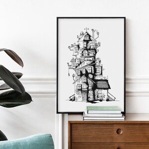 The Burrow Print the Burrow Drawing the Burrow Illustration the Burrow ...