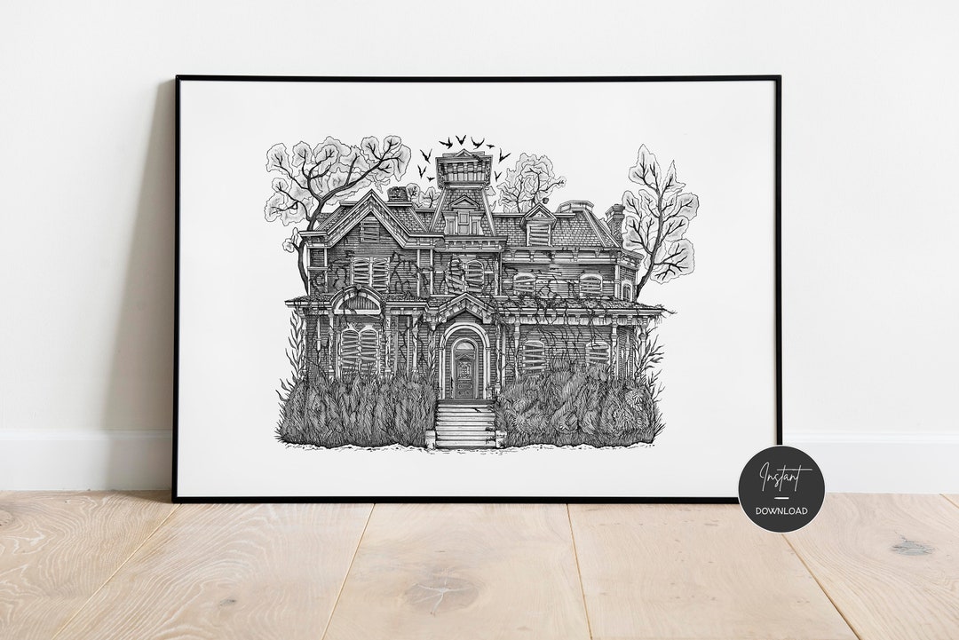 Vecna House Print Vecna House Drawing Vecna House Illustration - Etsy
