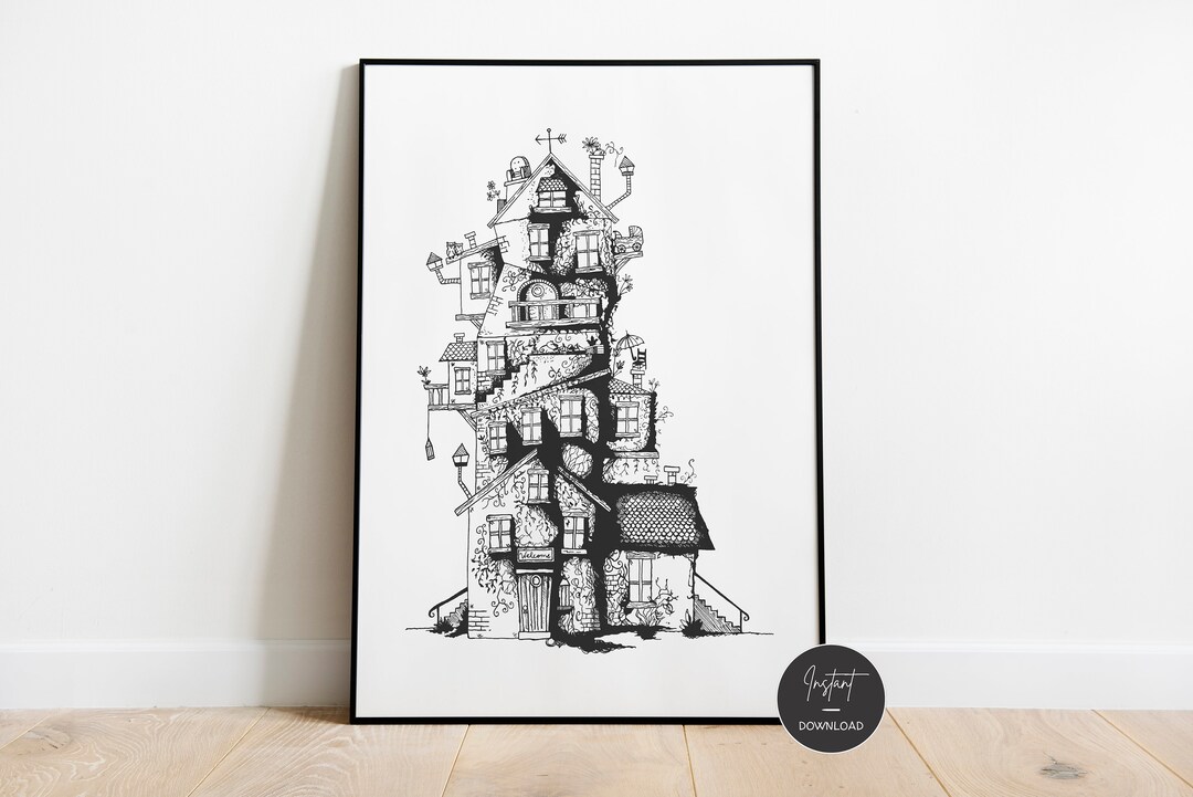 The Burrow Print the Burrow Drawing the Burrow Illustration the Burrow ...