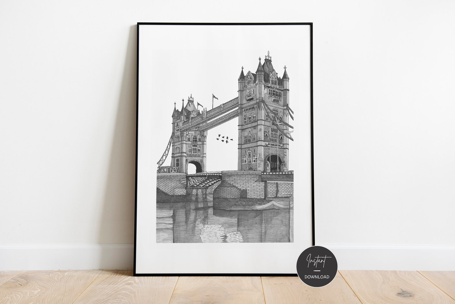 Tower Bridge Printable London Printable UK Printable - Etsy