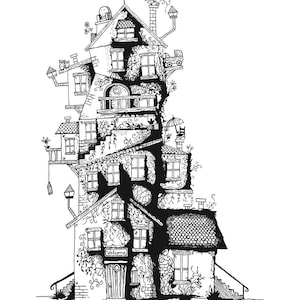 The Burrow Print the Burrow Drawing the Burrow Illustration the Burrow ...