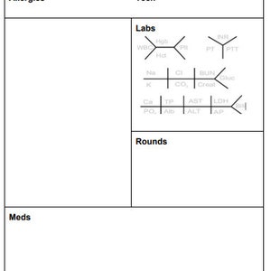 4 Patient Report Sheet - Brain - Etsy