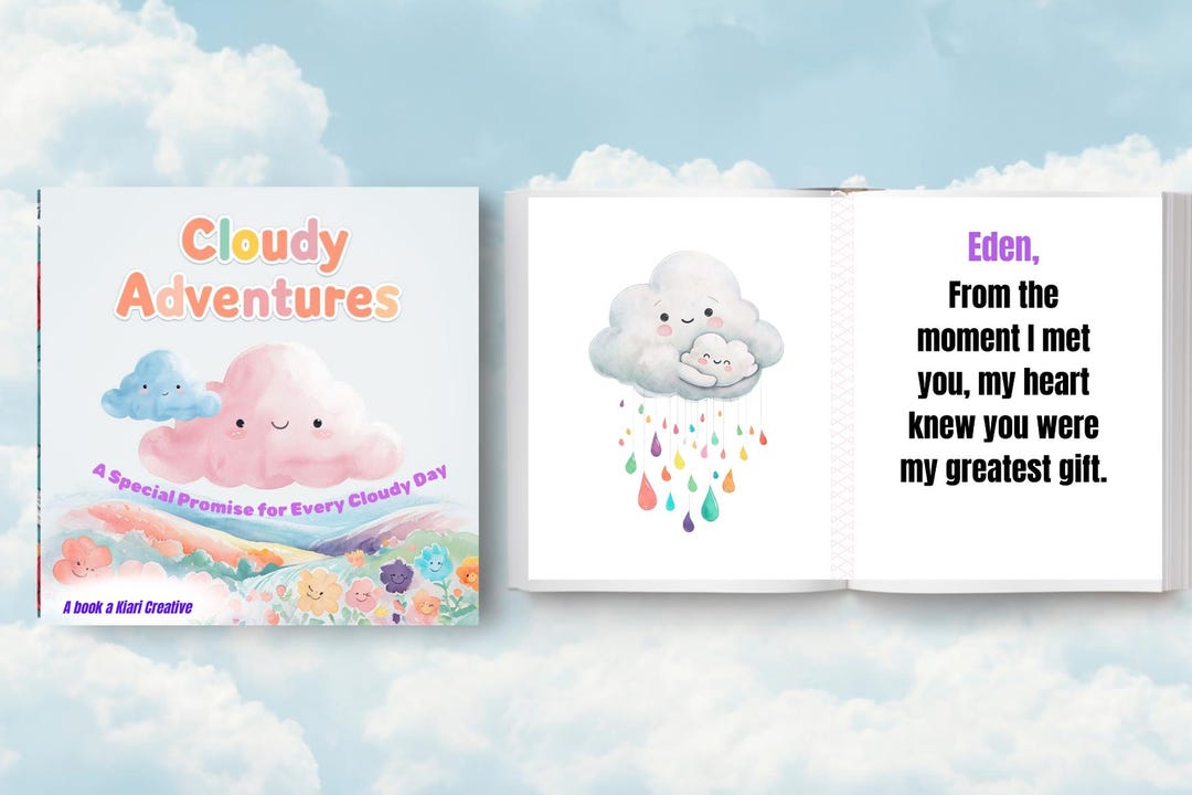 Cloudy Adventures Personalized Children's Storybook, Baby Gift, Nursery ...