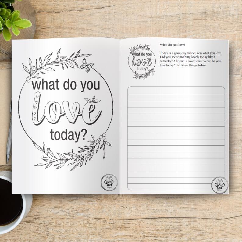 Coloring Therapy Journal – Printable Mindfulness Coloring Book, Floral ...