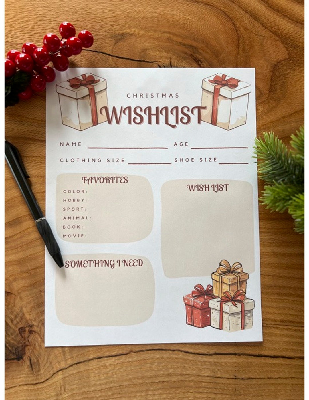 Christmas Wishlist - Etsy