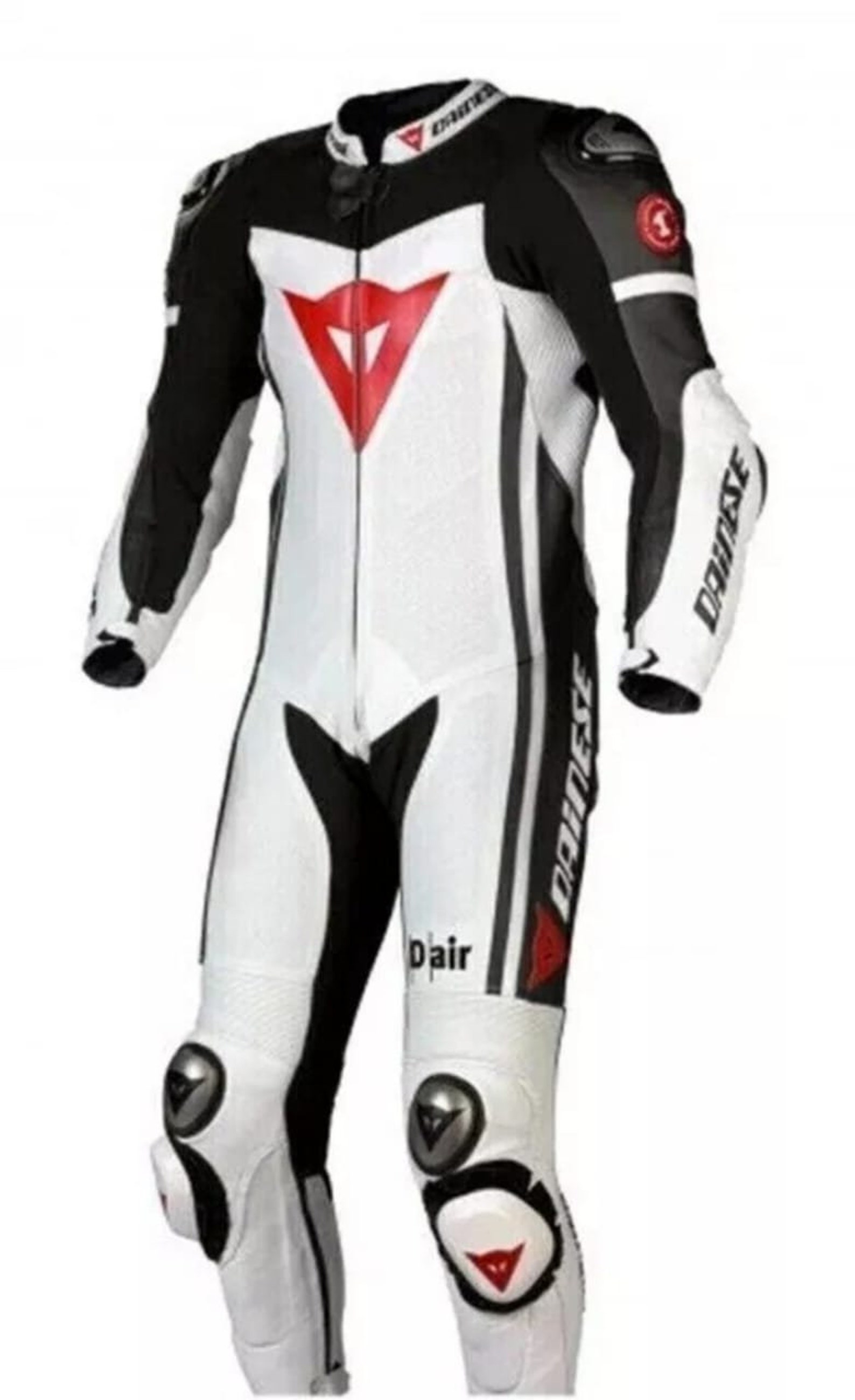 Real Cowhide Leather Motorcycle Biker Suit Motorbike Racing Protective ...
