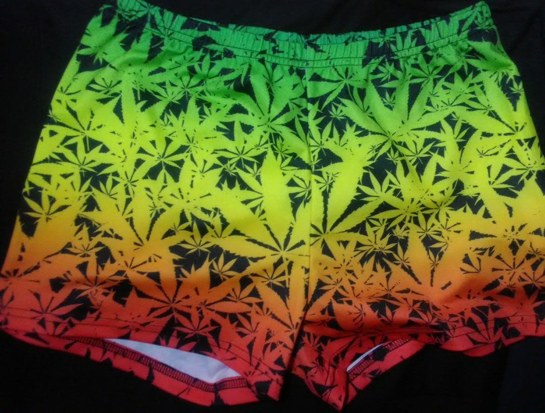Ganja, Weed, Marijuana, Cannabis Leaf, Camouflage Shorts or Skirt - Etsy