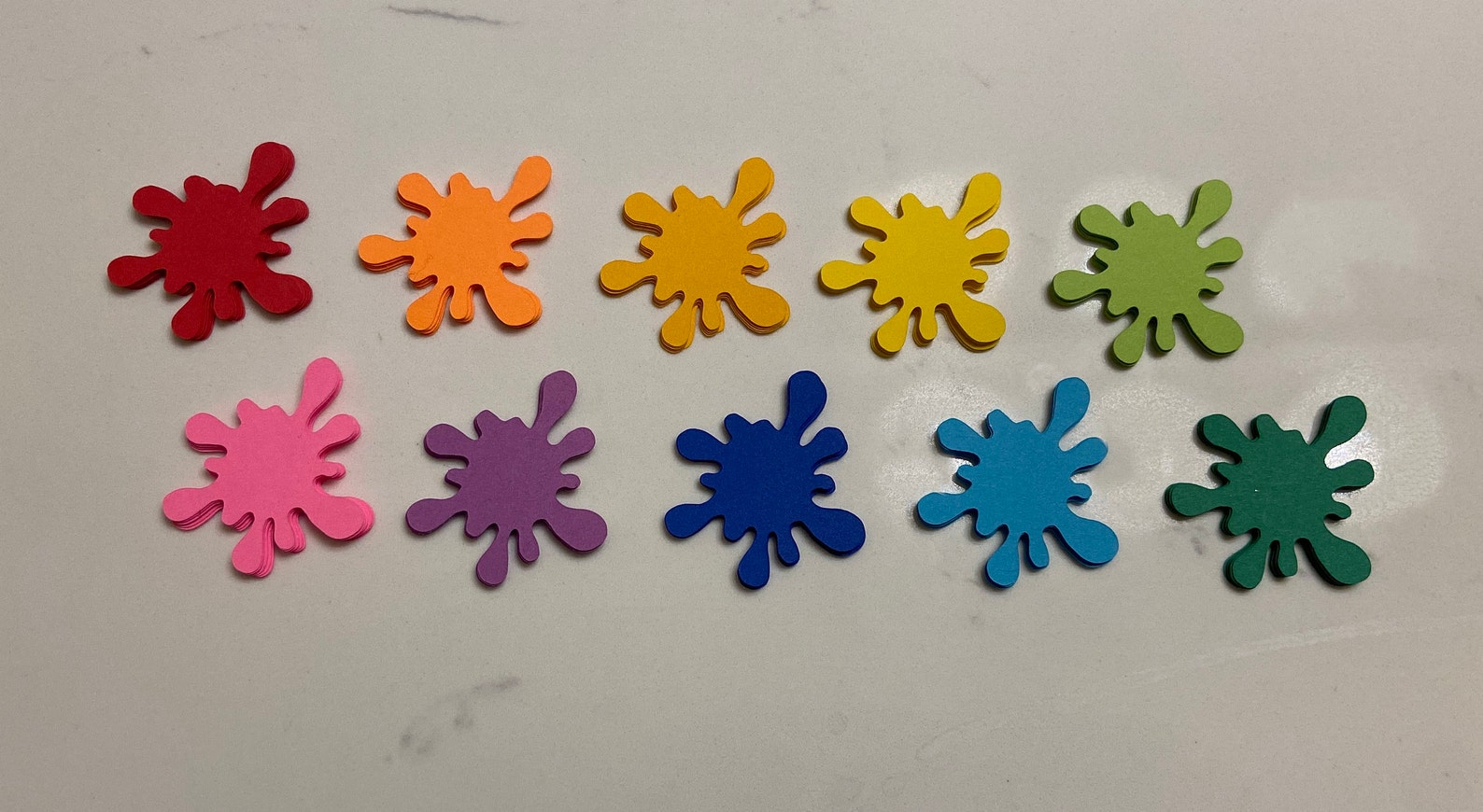 30 Large Paint Splatter Confetti, Paint Splats Confetti, Paint Party ...