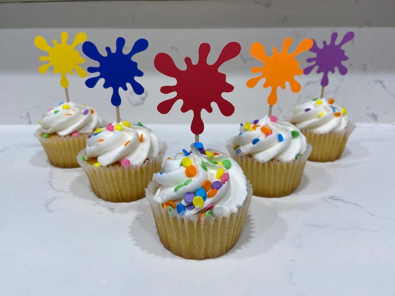 30 Large Paint Splatter Confetti, Paint Splats Confetti, Paint Party ...