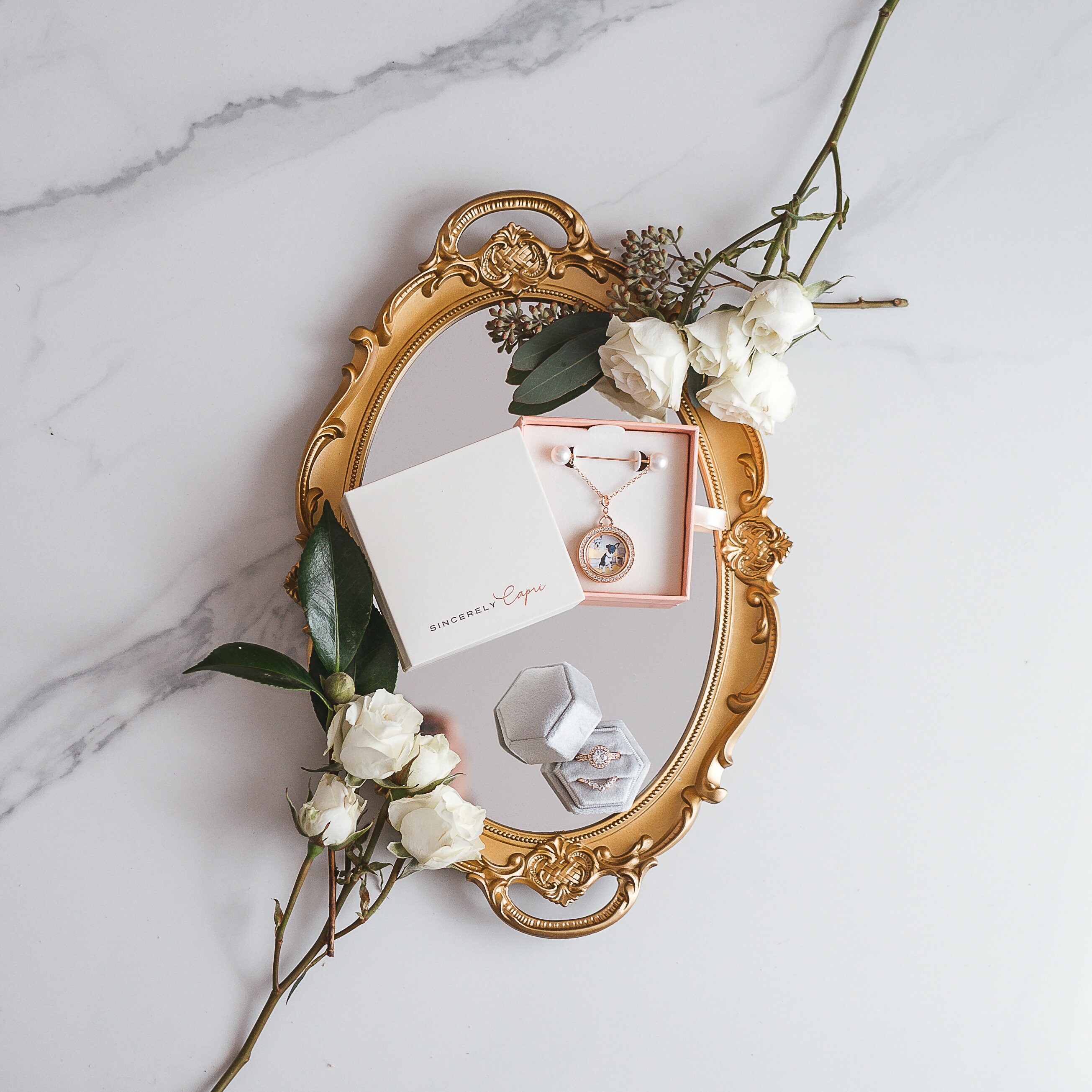 Gold Bridal Bouquet Locket Modern Wedding Bouquet Bride | Etsy
