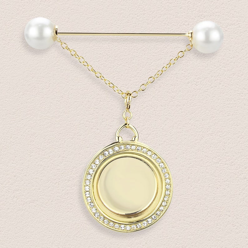 Gold Bridal Bouquet Locket Modern Wedding Bouquet Bride - Etsy