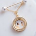 Gold Bridal Bouquet Locket - Modern Wedding Bouquet, Bride Gift ...