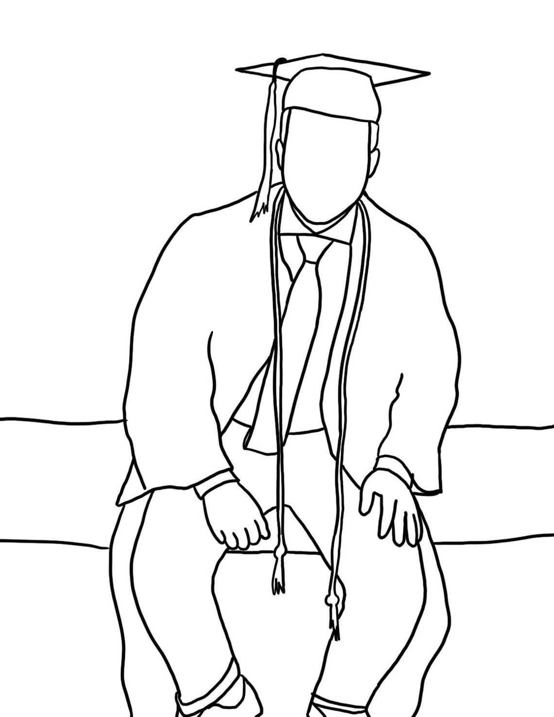 Custom Outline Portrait - Etsy