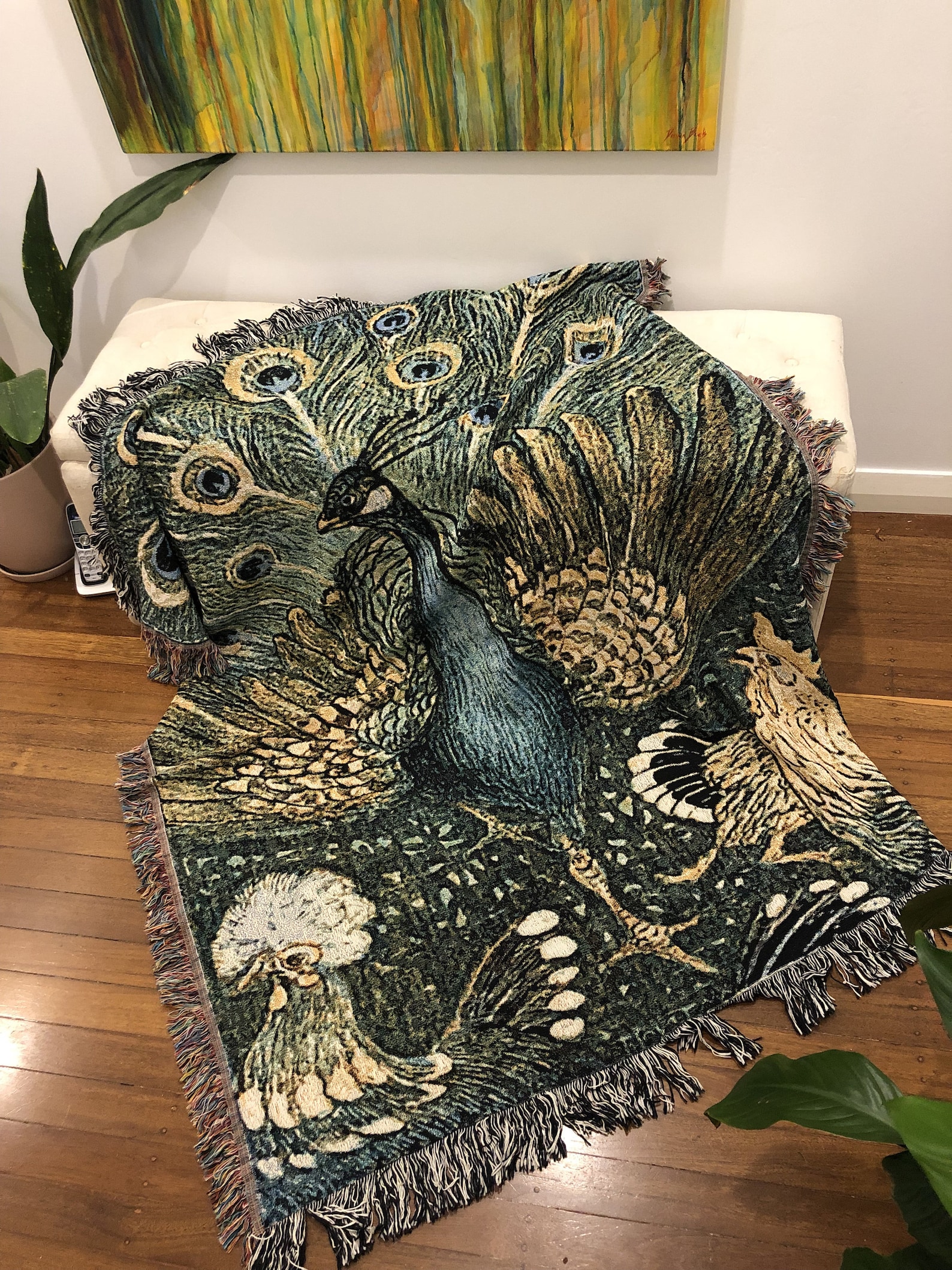 Woven Blanket Woven Throw Blanket Woven Tapestry Woven Wall - Etsy