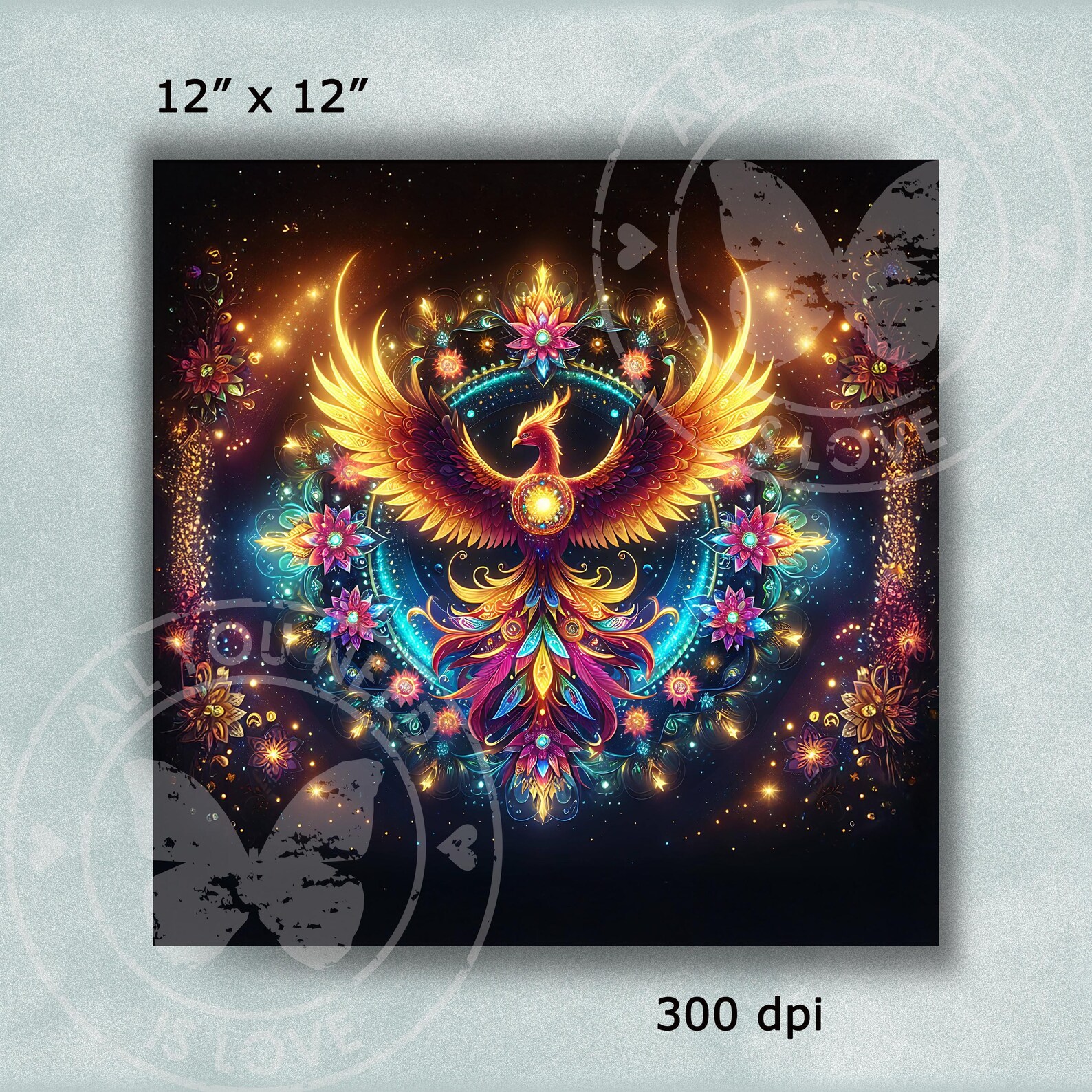 Phoenix PNG Phoenix Bird Wind Spinner Sublimation Design, Digital ...