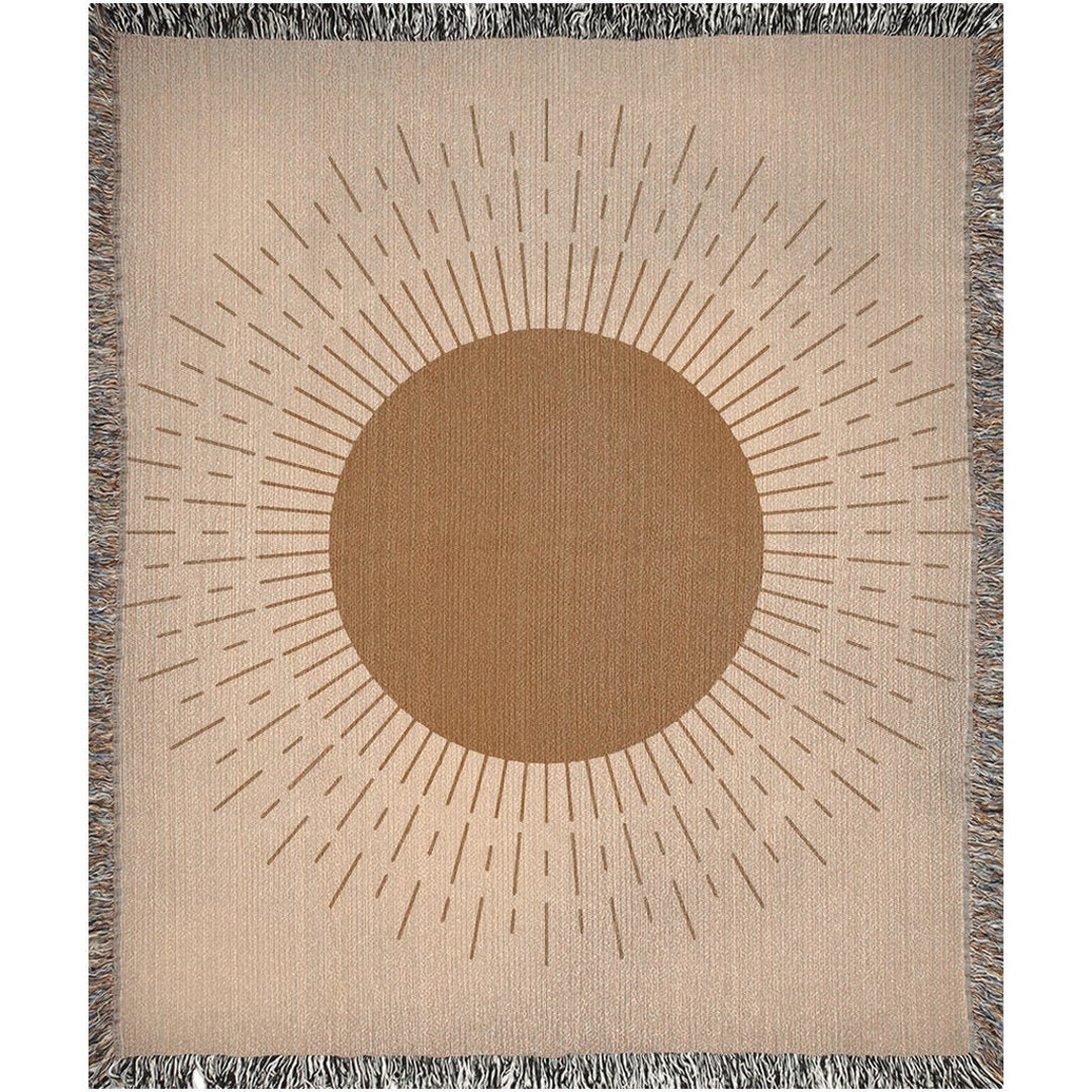 Woven Blanket, Boho Sun Art, Woven Tapestry, Boho Wall Decor, Woven ...