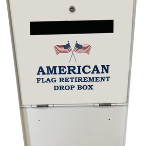 American Flag Retirement Box - Etsy
