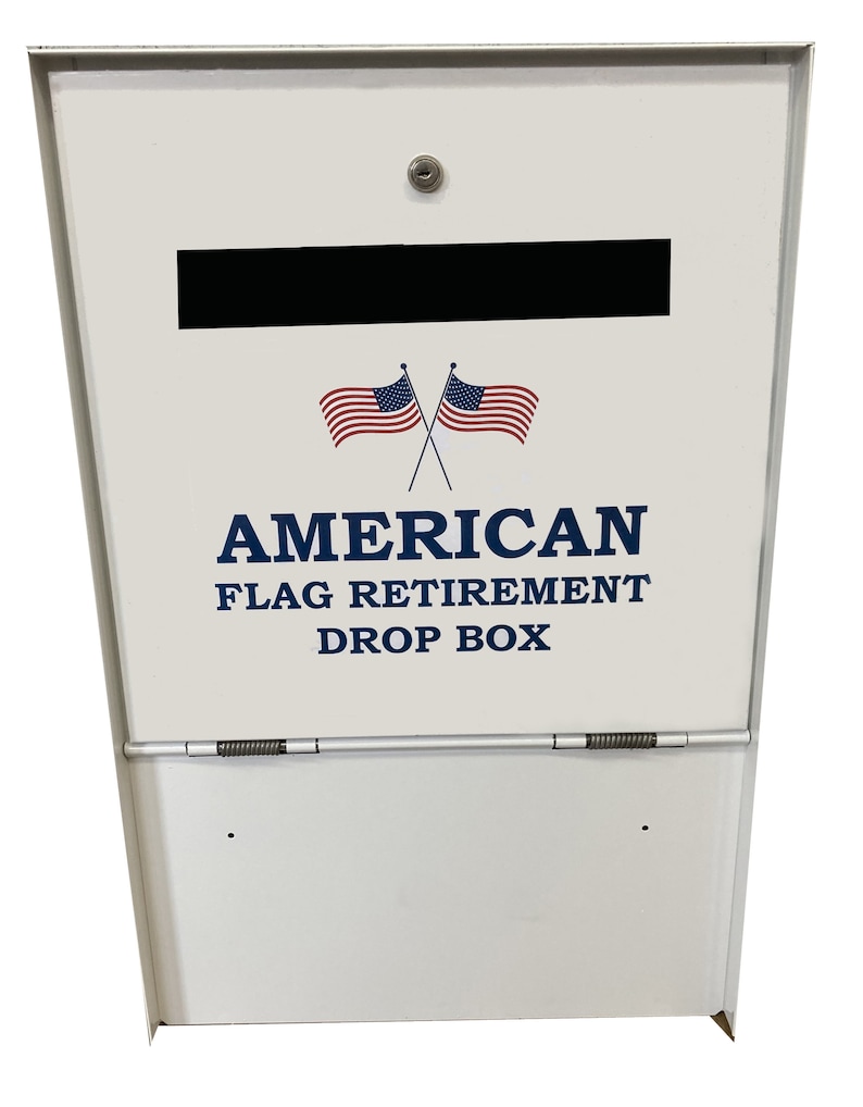 American Flag Retirement Box - Etsy