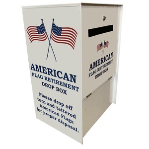 American Flag Retirement Box - Etsy