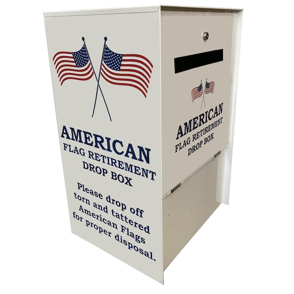 American Flag Retirement Box - Etsy