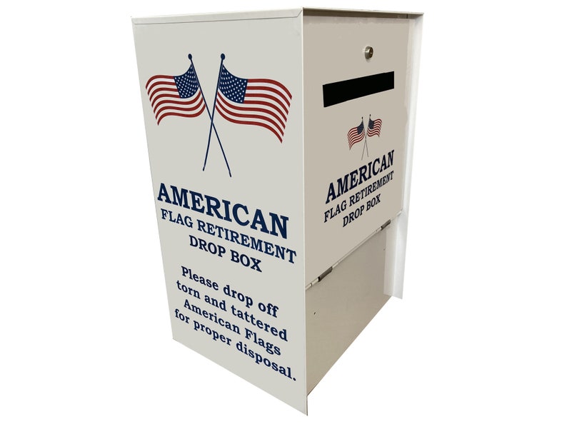 American Flag Retirement Box - Etsy