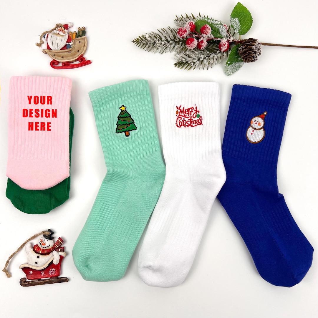 Personalized Christmas Socks,cozy Christmas Socks,christmas Gift ...