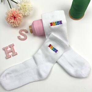 Custom Embroidered Socks With Your Name,text,logo, Personalised Women’s ...