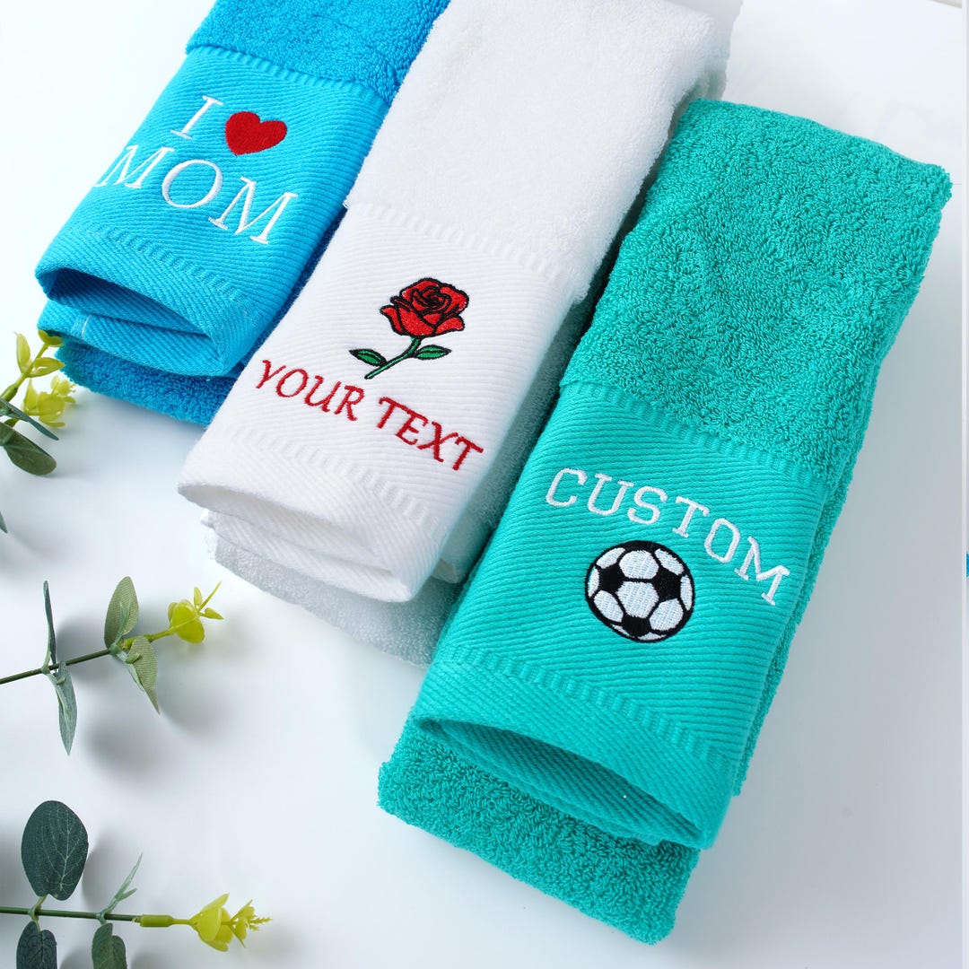 Custom Embroidered Hand Towels,cottontowels,custom Sports Towel ...