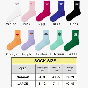 Custom Embroidered Socks With Your Name,text,logo, Personalised Women’s ...