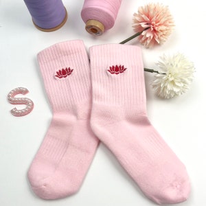 Custom Embroidered Socks With Your Name,text,logo, Personalised Women’s ...