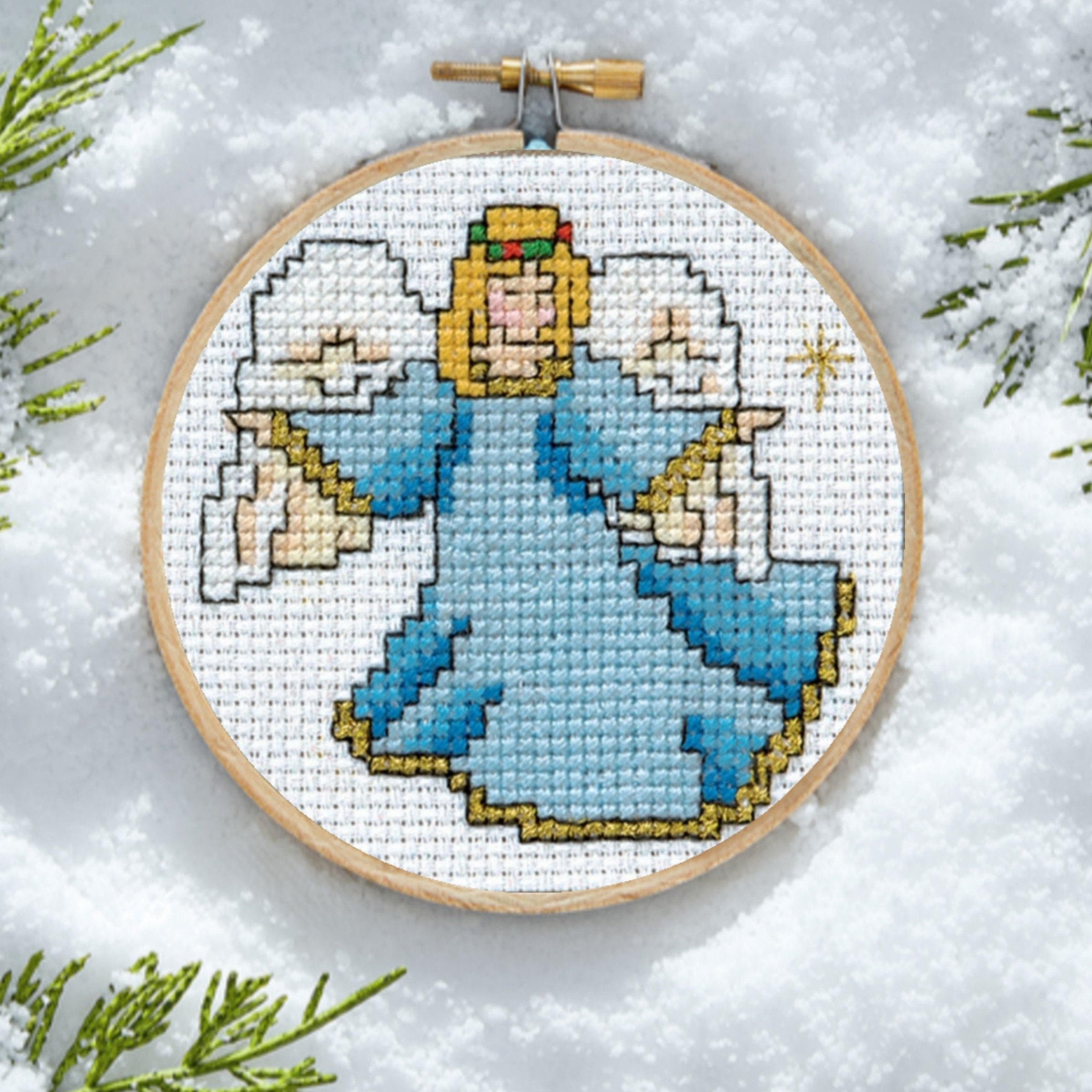 Christmas Angel Cross Stitch Pattern PDF Download - Etsy