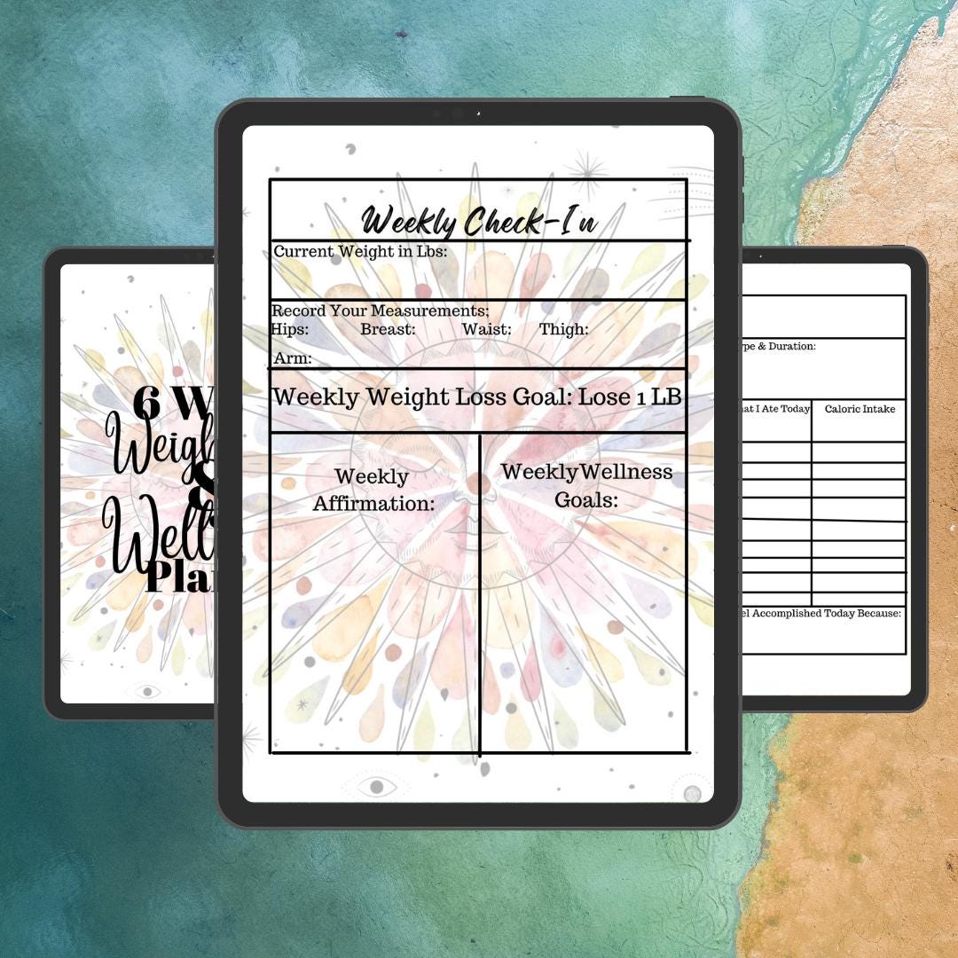 6 Week Wellness Planner (printable) - Etsy Australia