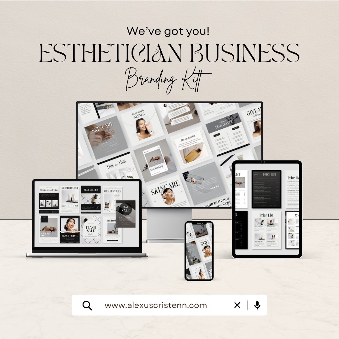 Branding Kit | Esthetician | Skincare | Health & Wellness - Etsy