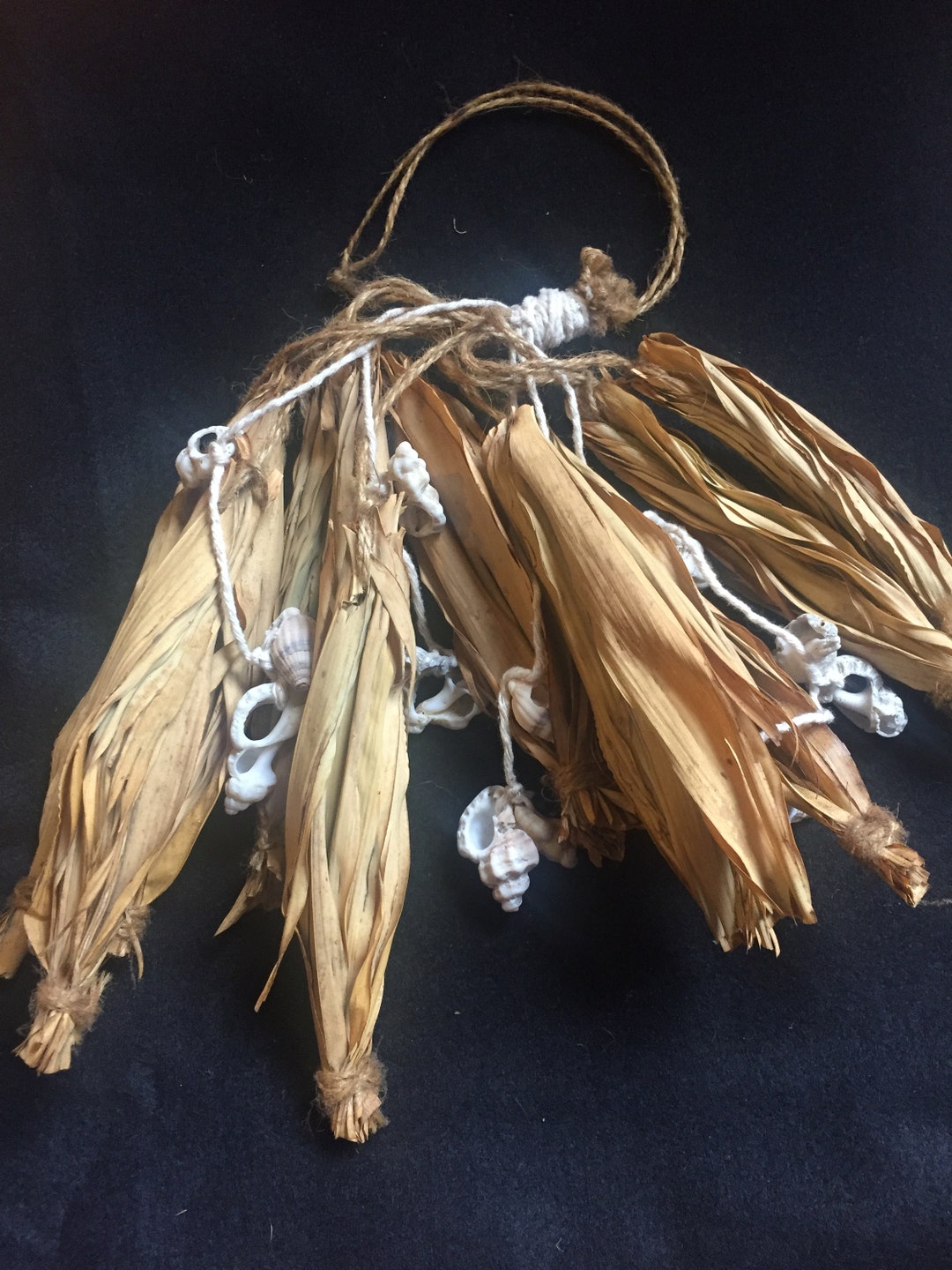 Cantharus Shell and Sweetcorn Husks Rattle - Etsy Canada