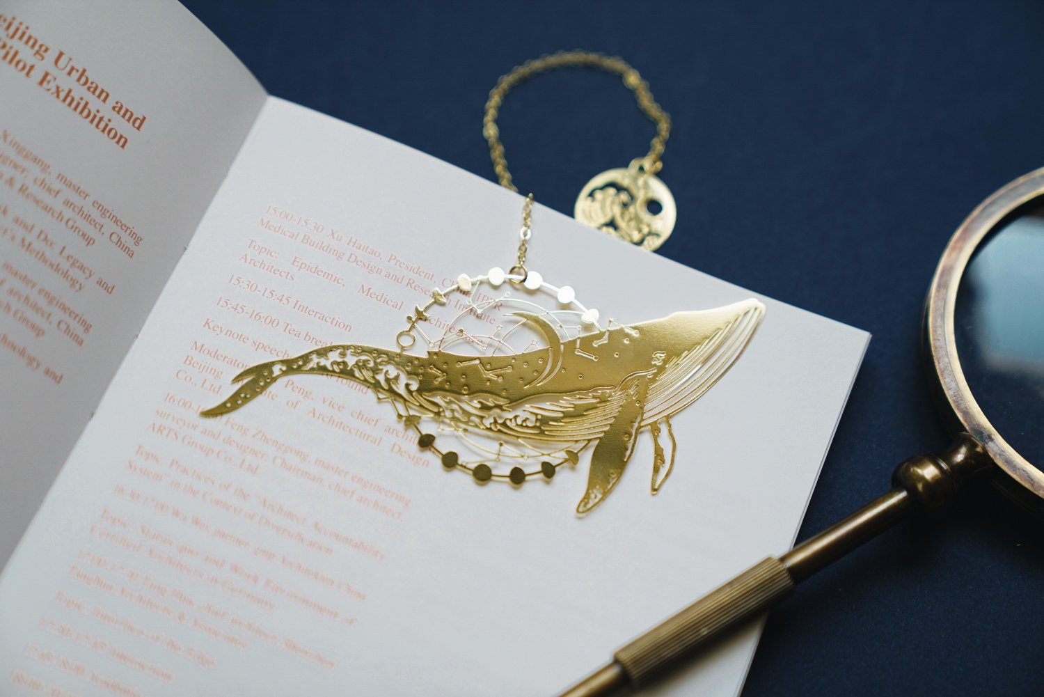 Whale Bookmark/peacock Brass Bookmark/exquisite - Etsy