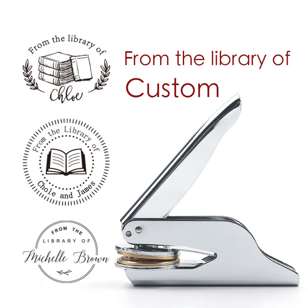 From the Library of Personalized Embosser Stamp/custom Library Embosser ...