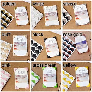 17 Color Photo Corner Self-adhesive 24 Pieces/sheet / DIY Scrapbook ...