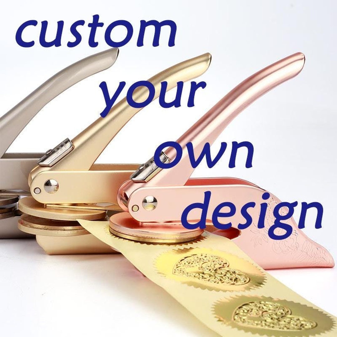 Personalized Custom Embosser Stamp/matte&smooth Handle/custom Library ...