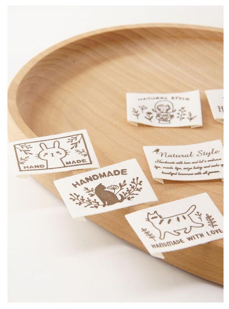 Flower Series Handmade Cloth Label/ Wreath Embroidery Woven Label ...
