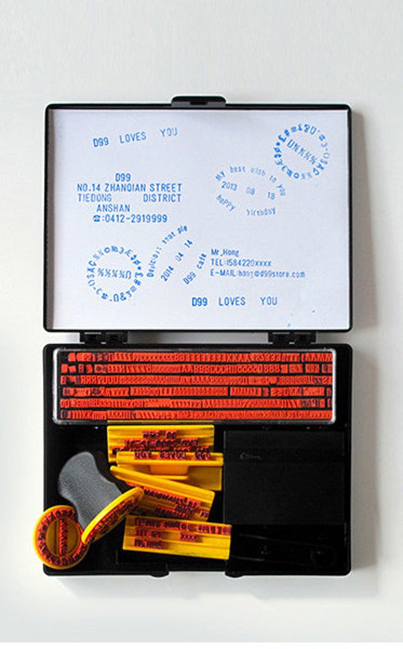 Handy Seal Stamp/movable Type Seal/movable Type Stamp/office Supplies ...