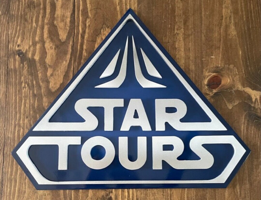 Star Tours Logo 3D Wood Sign - Etsy