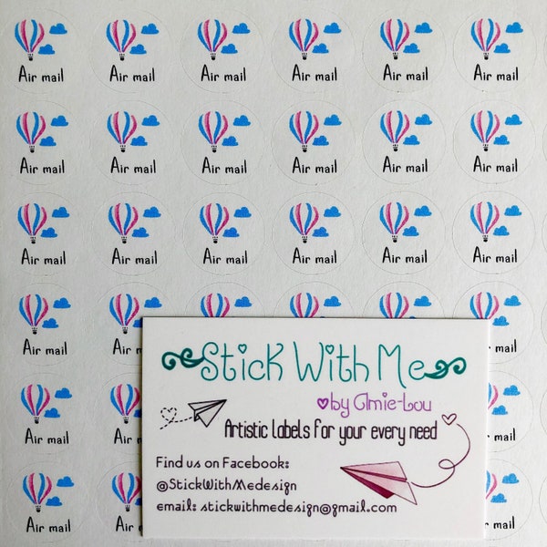 Air Mail Stickers - Etsy UK