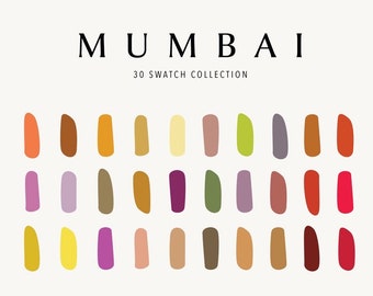 Wales 30 Swatch Digital Color Palette - Etsy