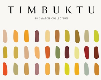 Tokyo 30 Swatch Digital Color Palette - Etsy