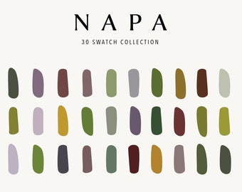 London 30 Swatch Digital Color Palette - Etsy