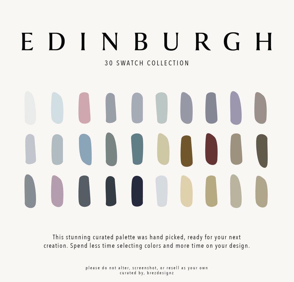 5 Color Palette Bundle Discount | 150 Color Swatches | Adobe and ...