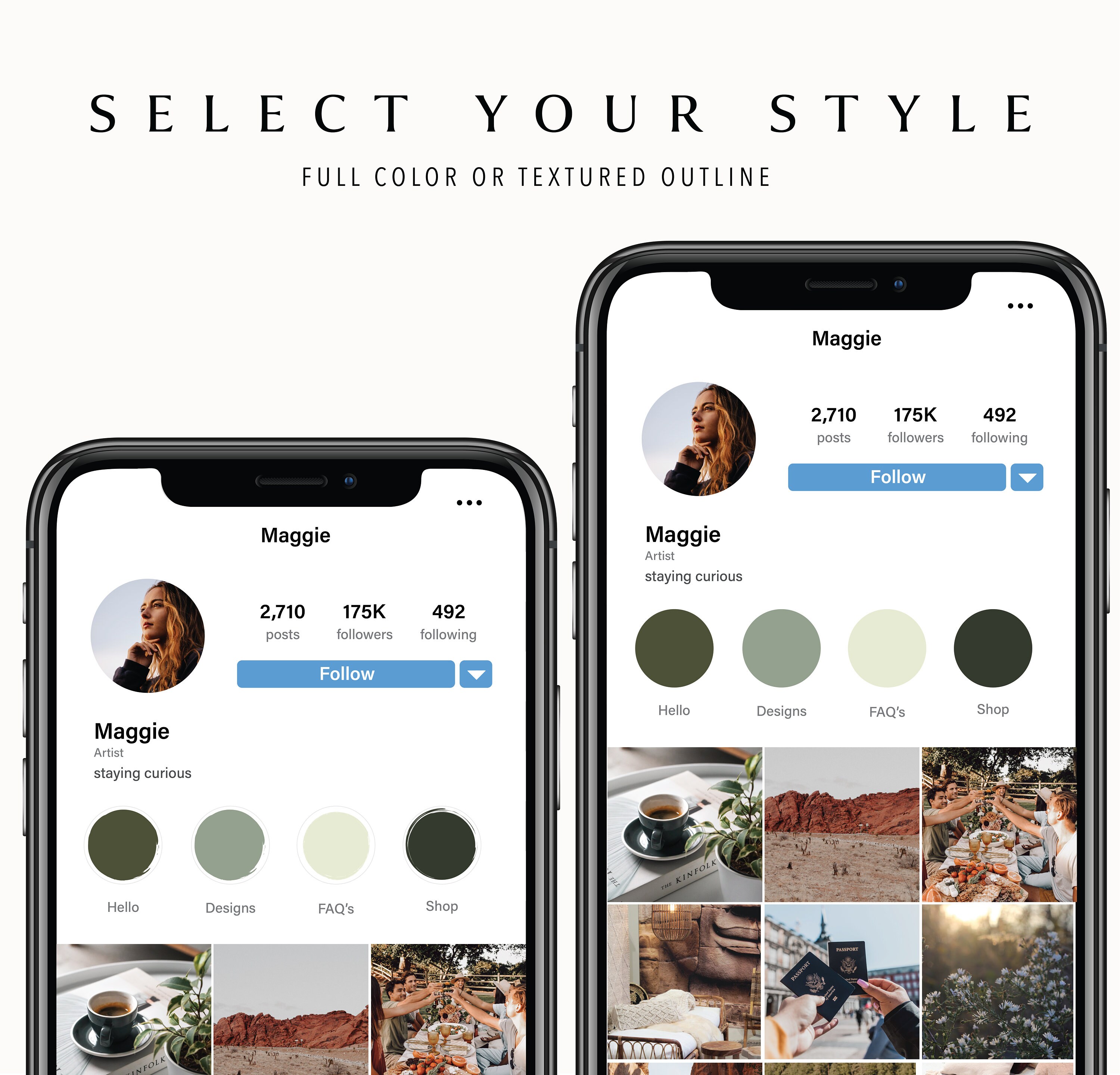 Grove 20 Instagram Highlight Icon Collection | Earthy Neutral Instagram ...